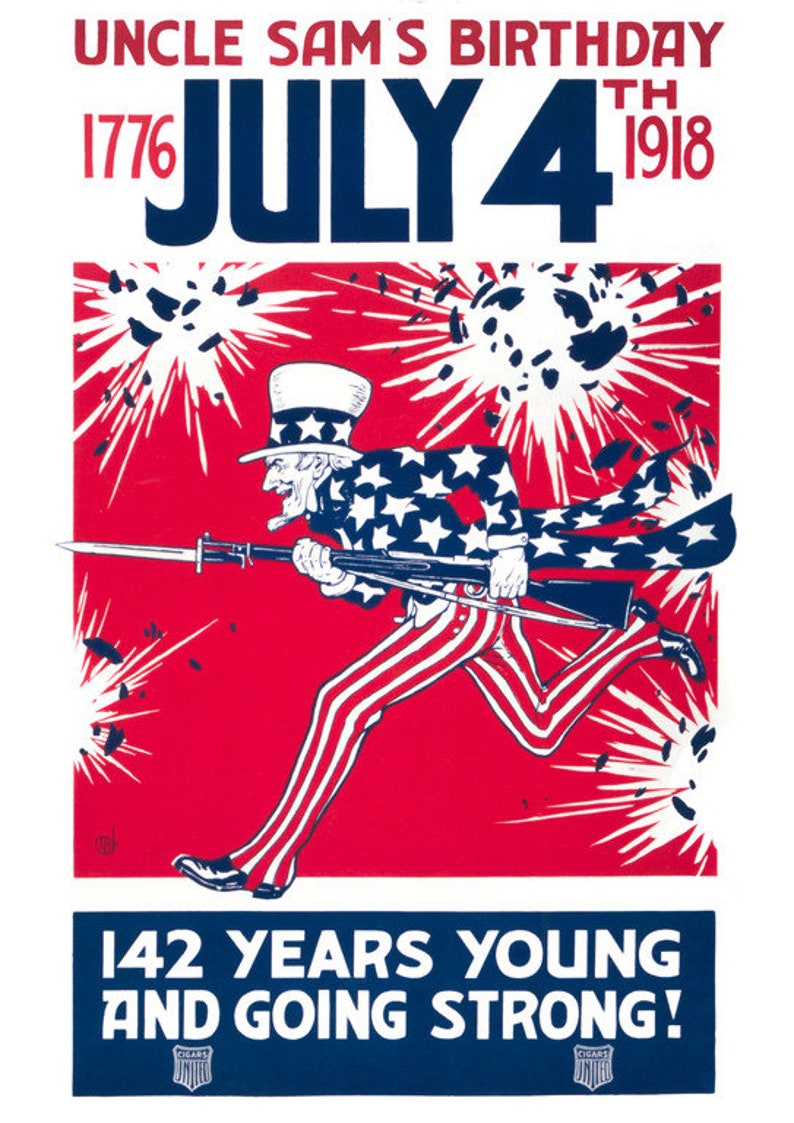 Uncle Sam Printables Wall Art Set of 10 Pcs Uncle Sam Posters Uncle Sam ...