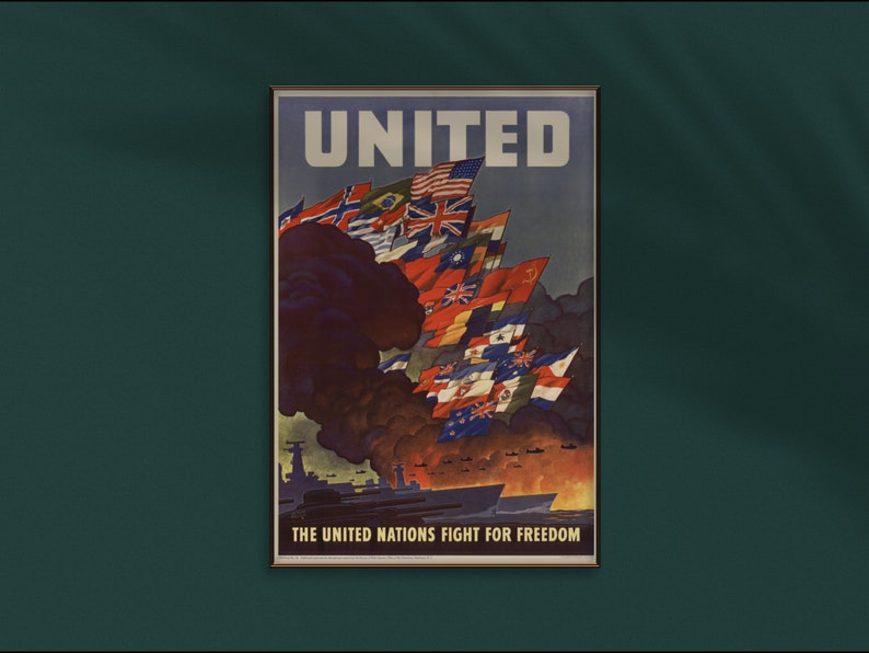 WW2 American Propaganda Printable Poster Instant Download Digital ...