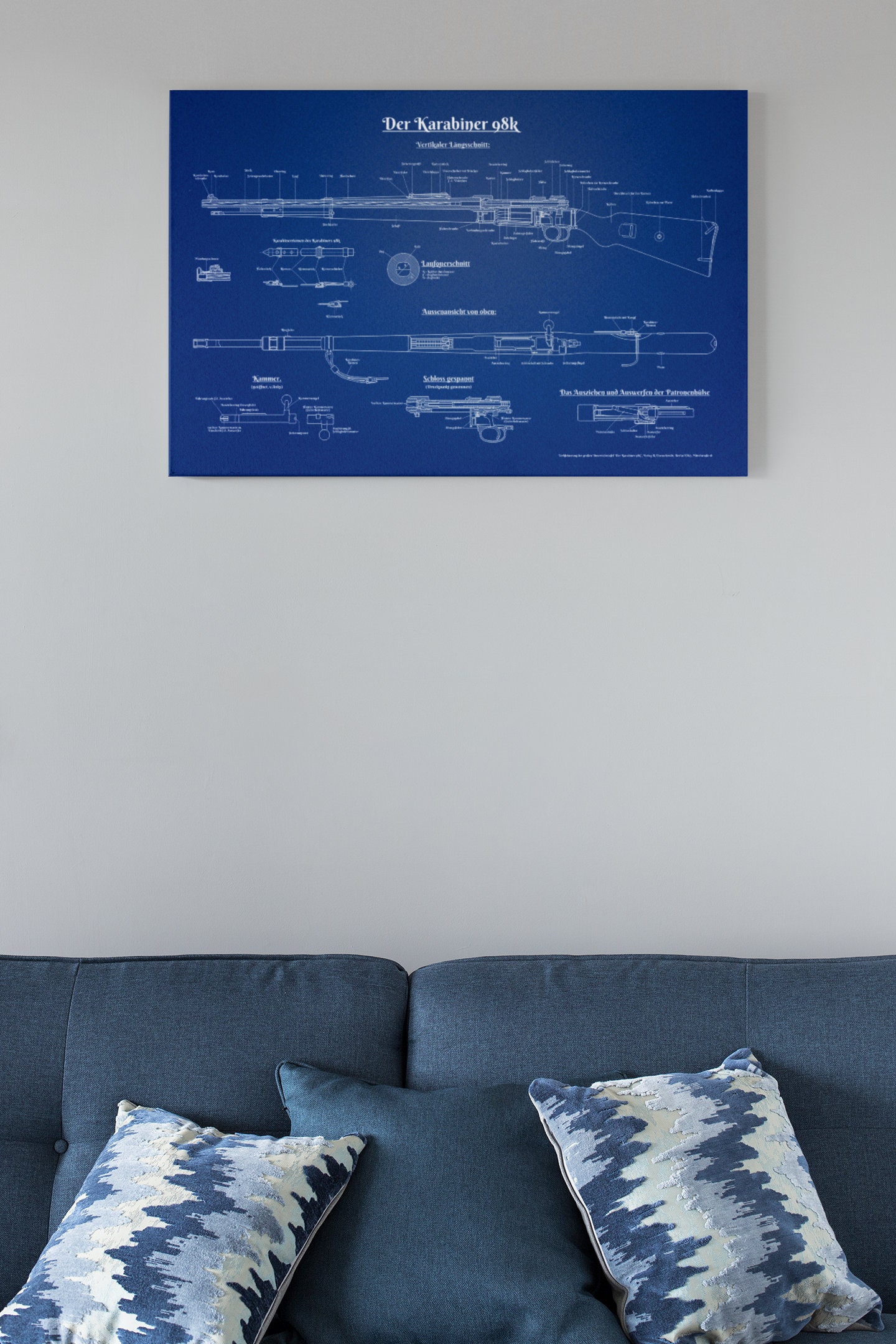 Mauser K98 Patent Print Poster WW2 German Memorabilia - Etsy