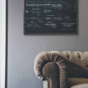 Mauser K98 Patent Print Poster WW2 German Memorabilia Collectibles ...