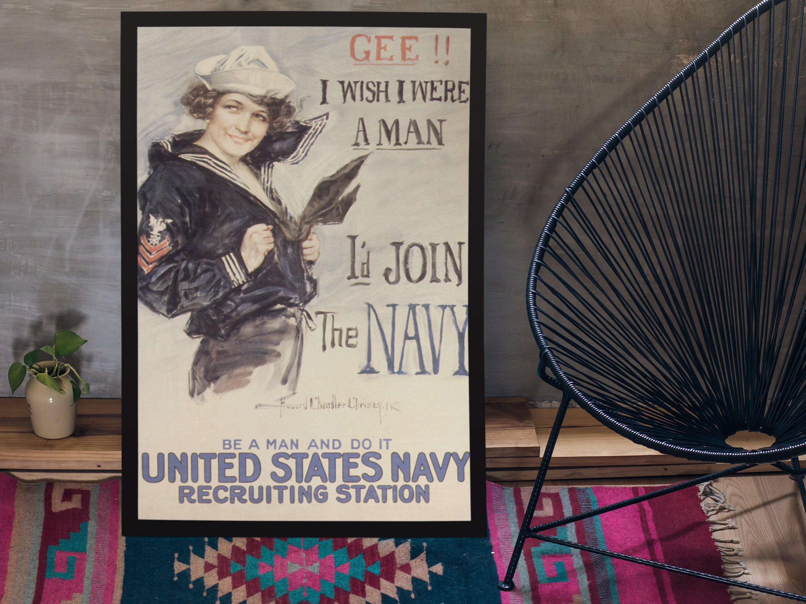 WW1 US Navy Recruiting Propaganda Printable Poster Digital - Etsy