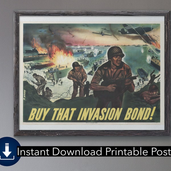 Normandy Landing Art - Etsy