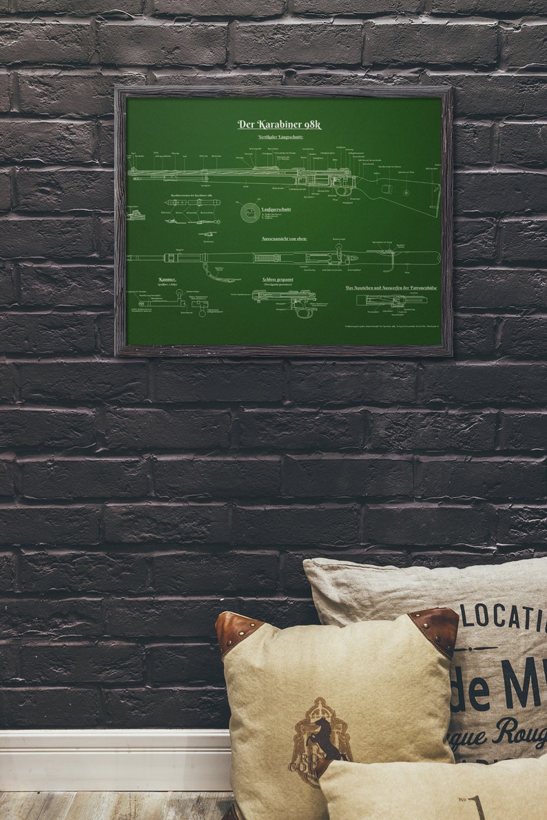 Mauser K98 Patent Print Poster WW2 German Memorabilia - Etsy
