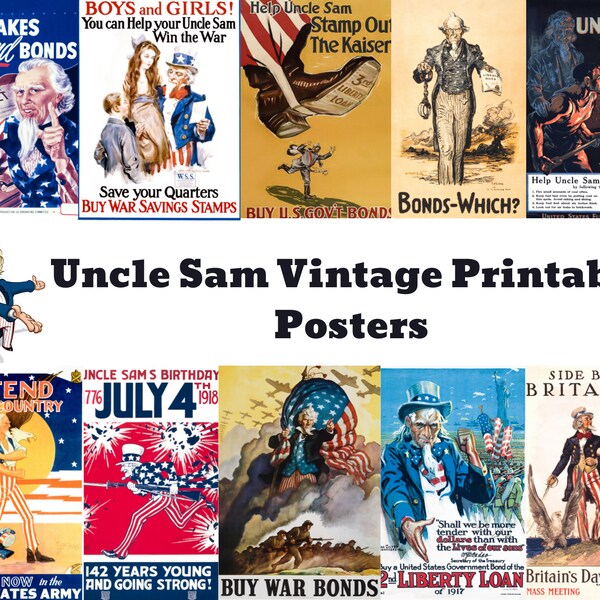 Uncle Sam Poster - Etsy