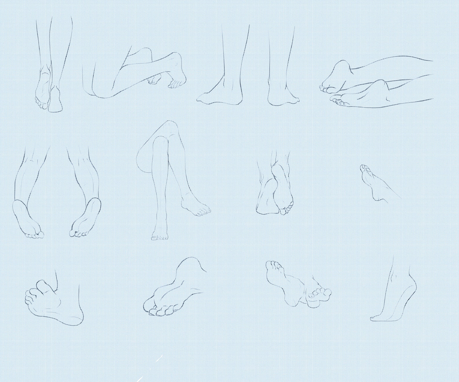 Procreate Feet Stamps Brushes Digital Brushes Feet Guide | Etsy