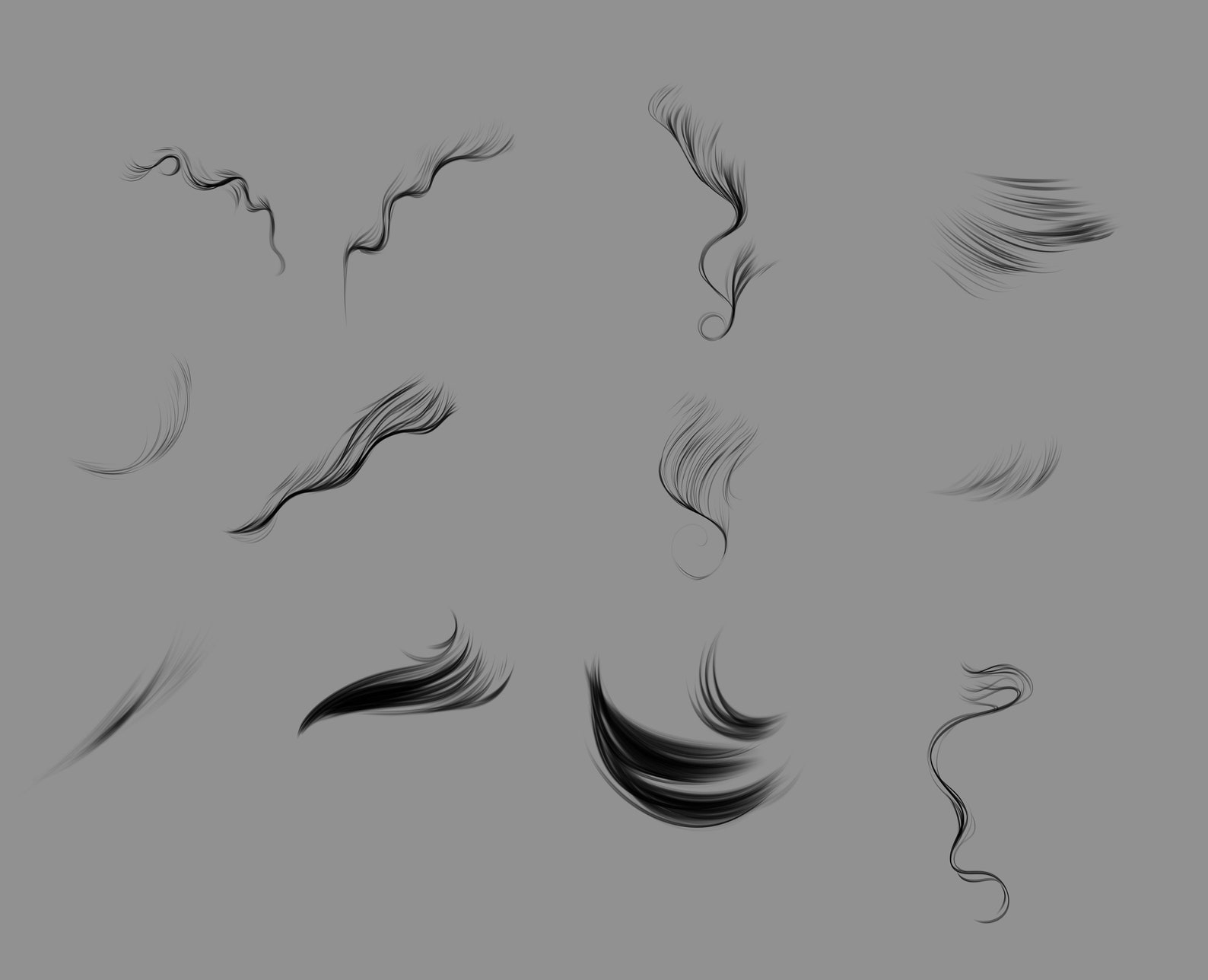 Procreate Laid Edge Baby Hair Brush Digital Drawing Art Edge - Etsy