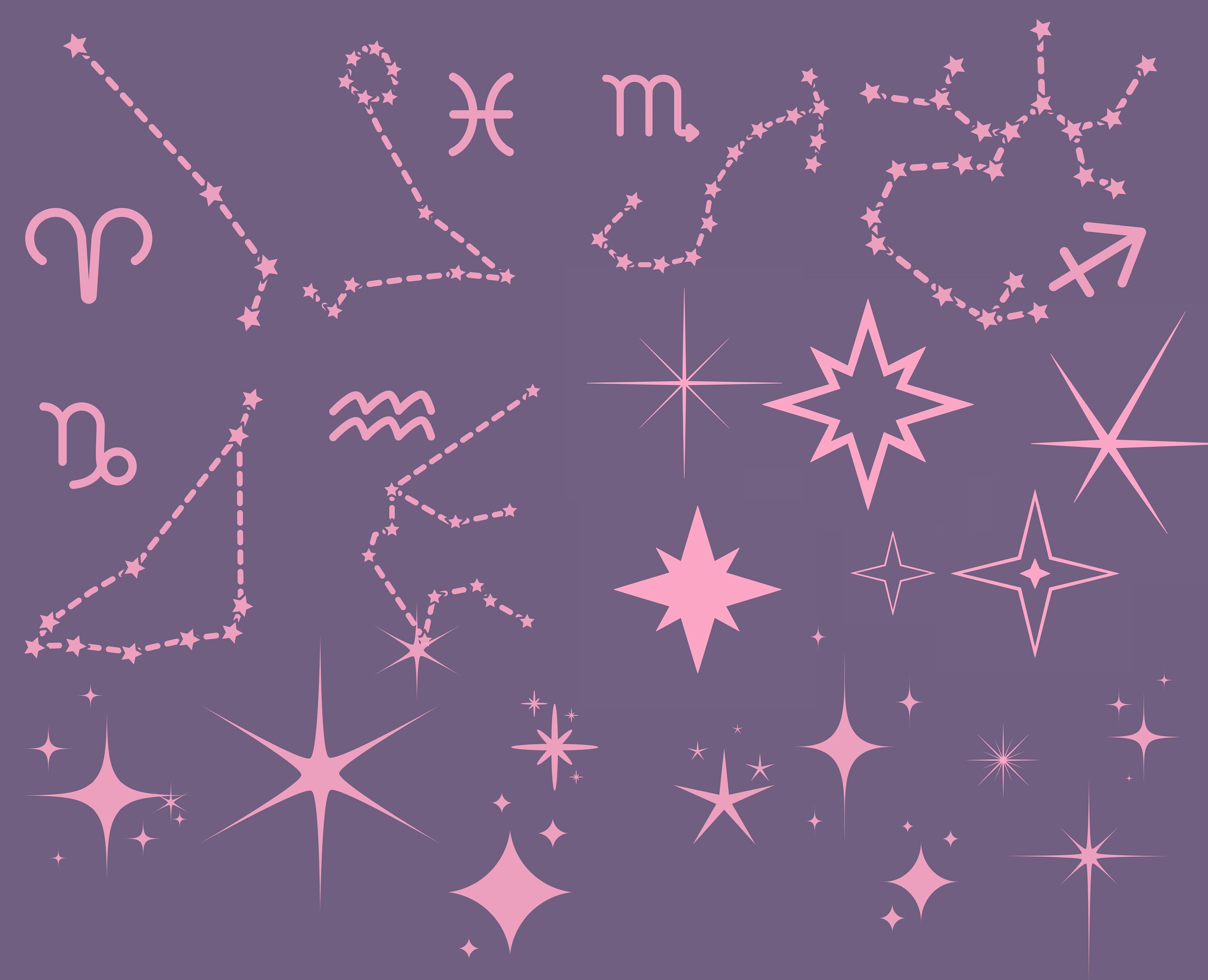 Procreate Brushes Zodiac Stamps Brush Signs Astrology Themed - Etsy