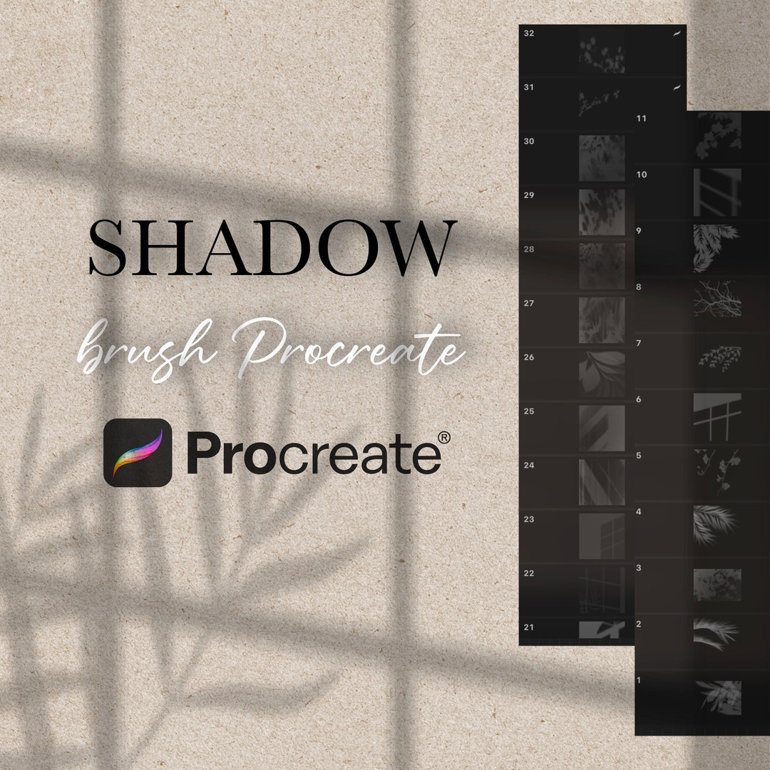 Shadow Overlay Procreate Brush Set: Floral Window Effects - Etsy