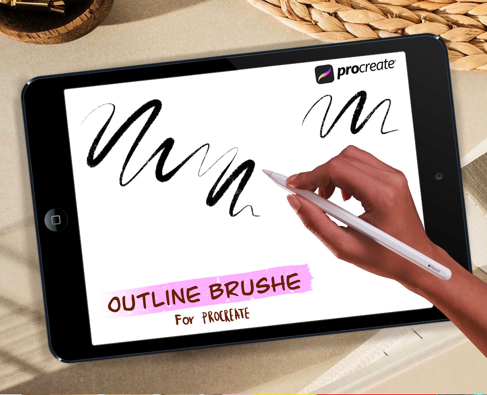 Outline Brush for Procreate / Instant Download /procreate - Etsy