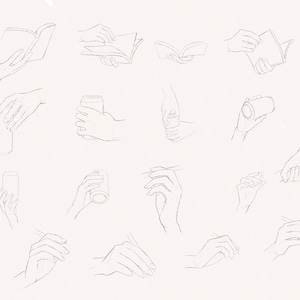 Portrait Guide Procreate Brushes, Hands Stamps Brushes, Brushes for ...