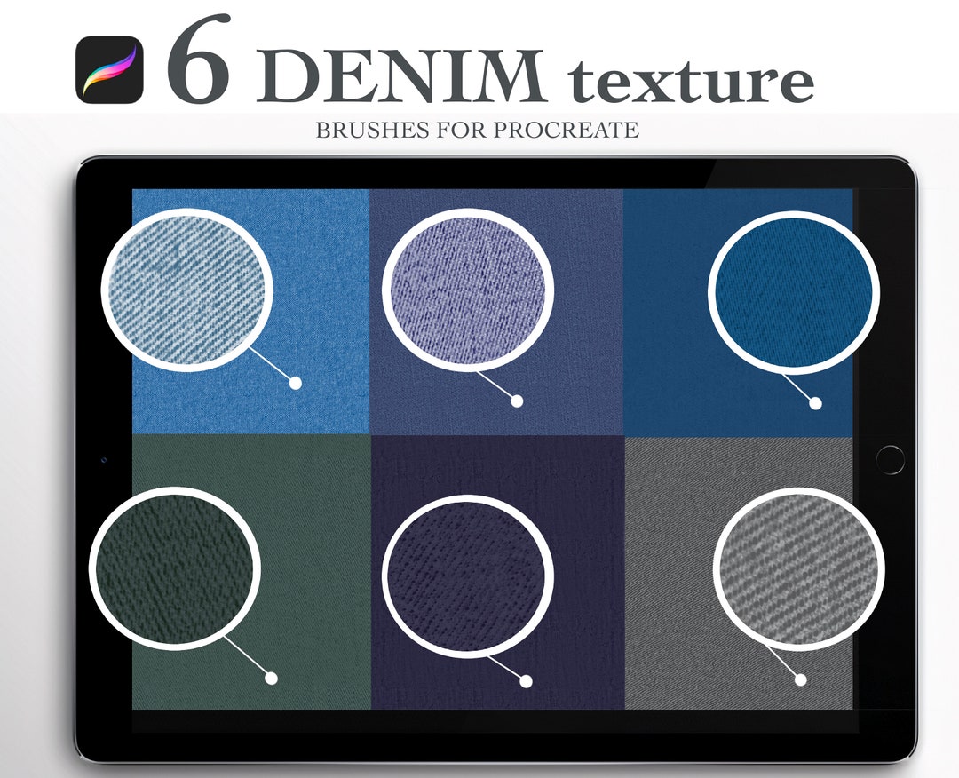 Denim Fabric Texture Procreate Brushes / Textile Brushes / - Etsy
