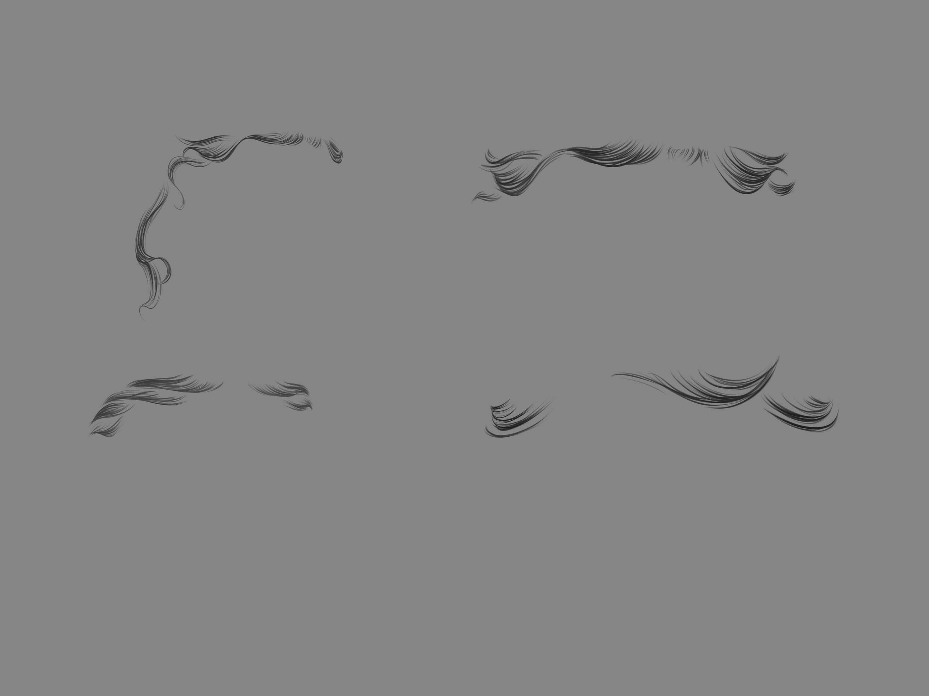 Procreate Laid Edge Baby Hair Brush Digital Drawing Art Edge - Etsy