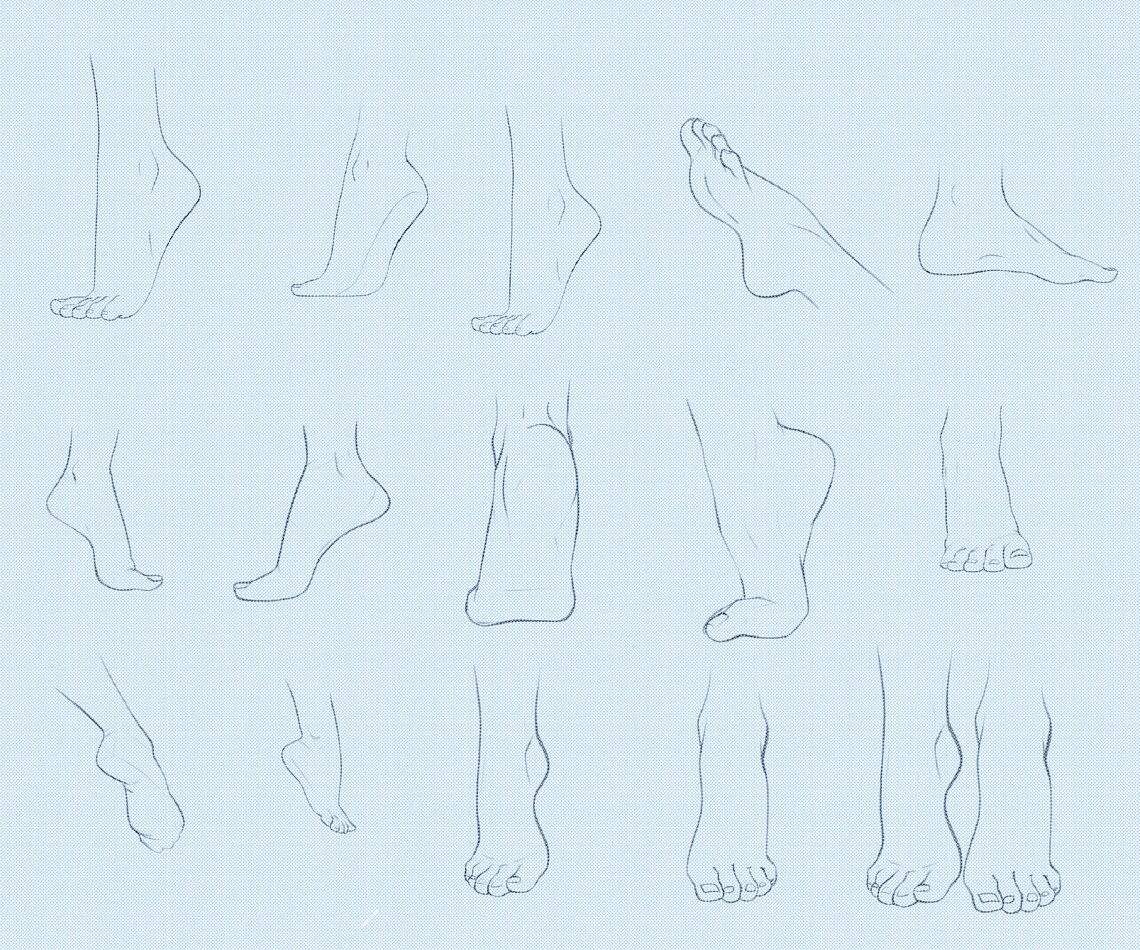Procreate Feet Stamps Brushes Digital Brushes Feet Guide - Etsy