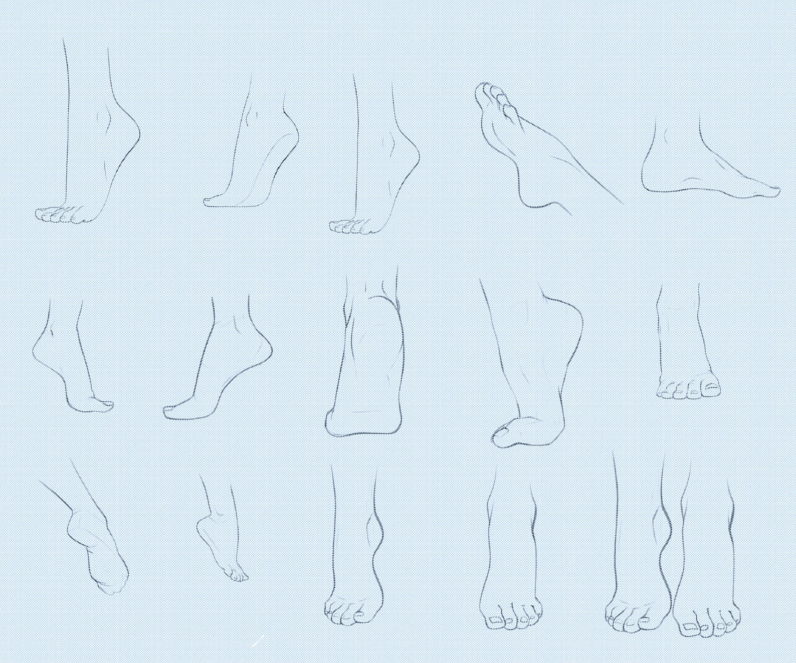 Procreate Feet Stamps Brushes Digital Brushes Feet Guide - Etsy