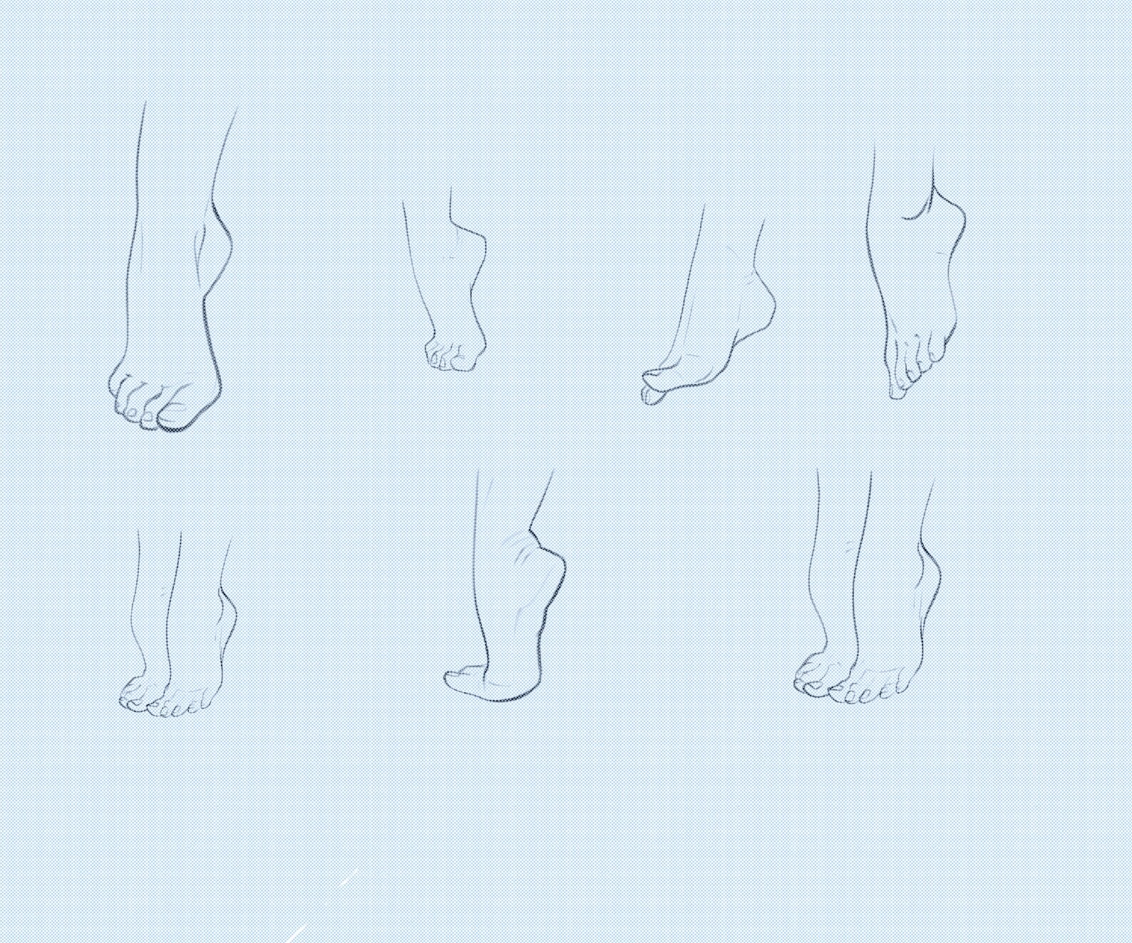 Procreate Feet Stamps Brushes Digital Brushes Feet Guide - Etsy