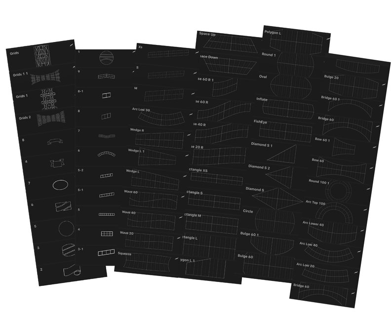Lettering Builder Grids Procreate Grid Builder Brushes For Etsy