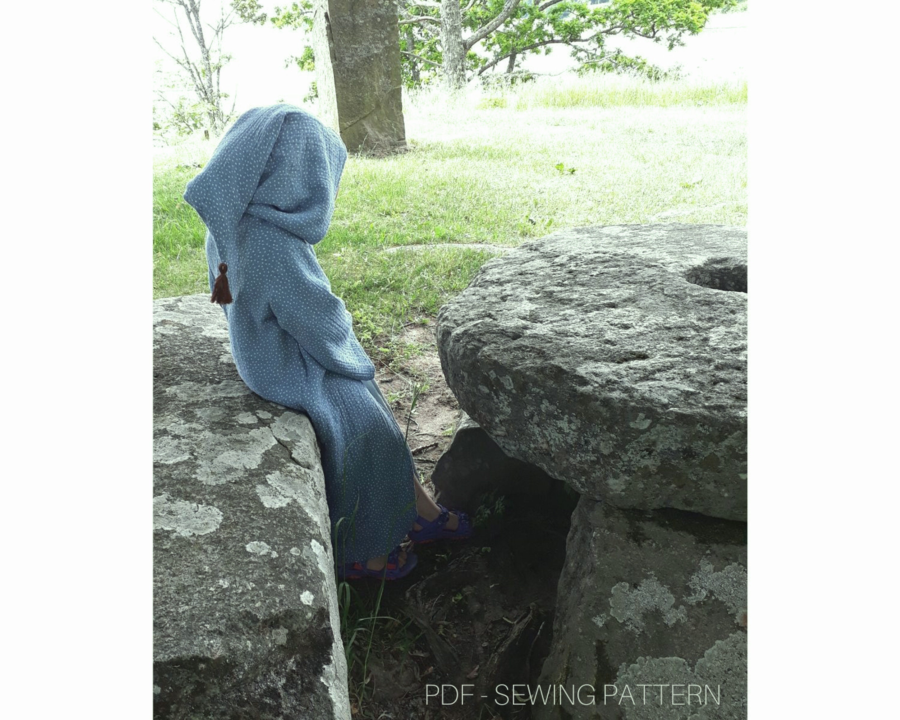 Merlin Fully Lined Robe PDF Sewing Pattern Unisex Wizards - Etsy Sweden