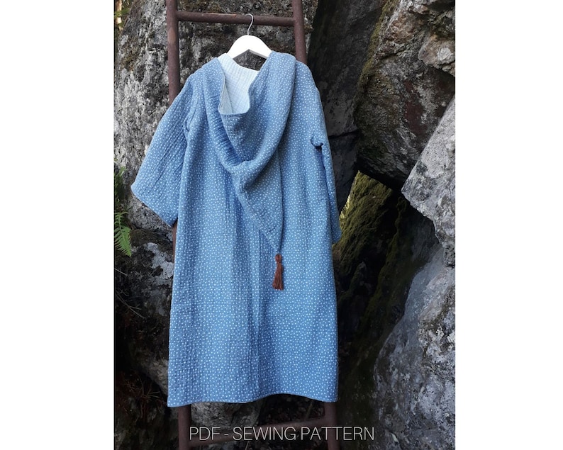 Merlin Fully Lined Robe PDF Sewing Pattern - Unisex, Wizards Bathrobe ...