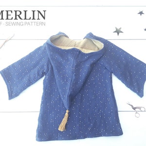 Merlin Fully Lined Robe PDF Sewing Pattern - Unisex, Wizards Bathrobe ...