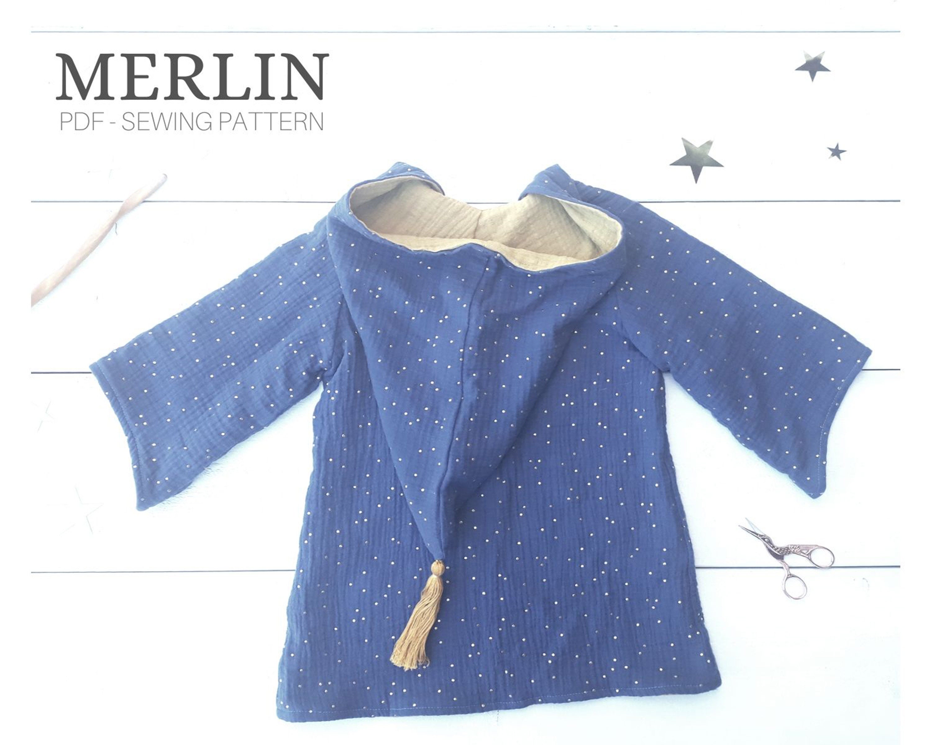 Merlin Fully Lined Robe PDF Sewing Pattern Unisex Wizards - Etsy Sweden