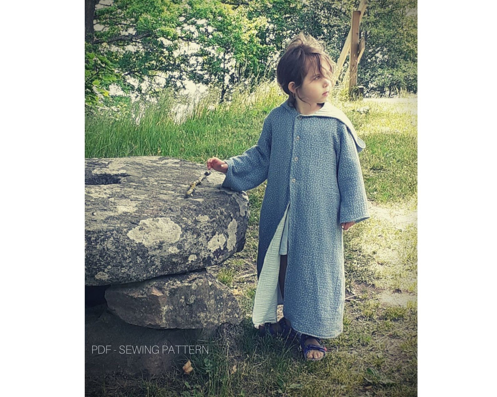 Merlin Fully Lined Robe PDF Sewing Pattern unisex wizards | Etsy