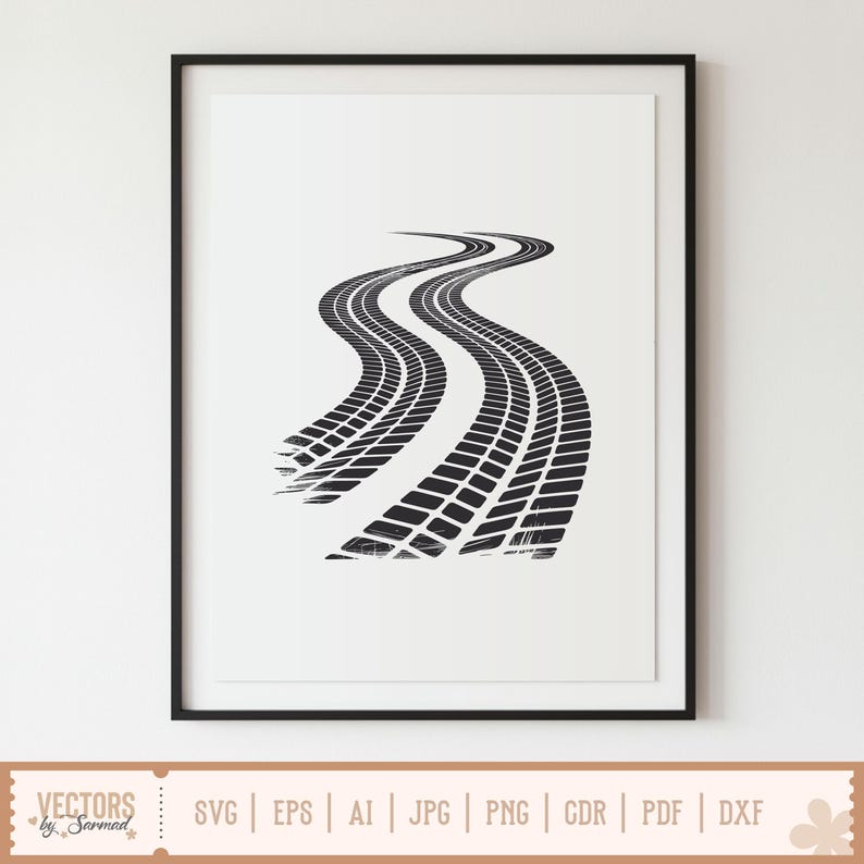 Tire Track SVG, Tire Track Patterns, Tire Mark SVG, Mudding Svg, Tire ...