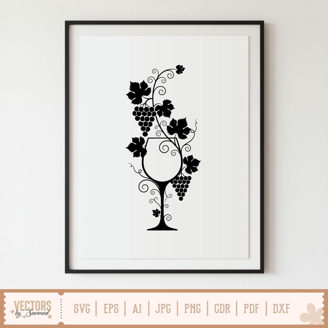 Grape Vine SVG Bundle, Grape Leaves Svg, Grape Vine Wall Decor, Grape ...