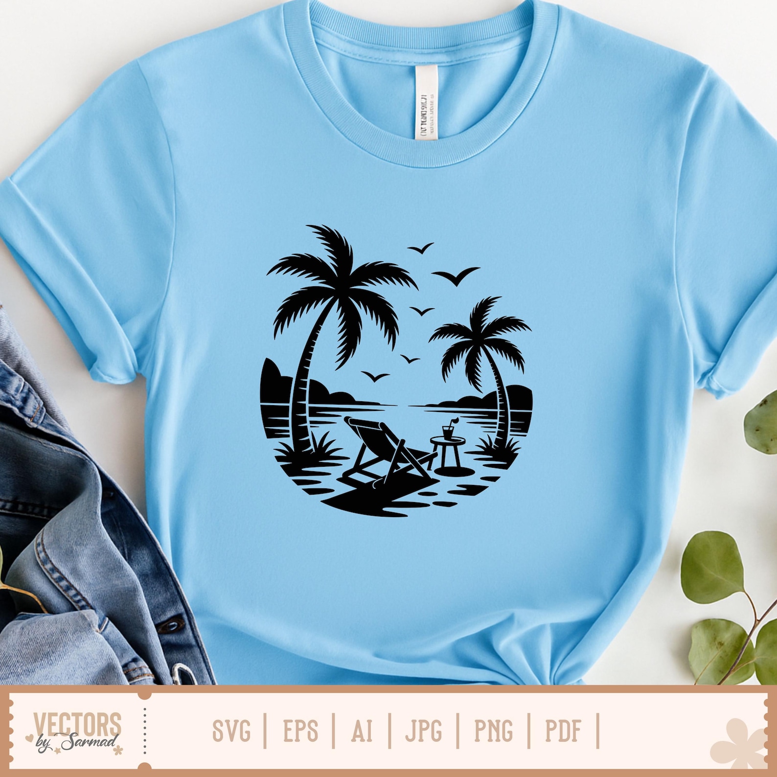 Beach Scene SVG Bundle, Beach Scenery SVG, Beach PNG, Ocean Sunset Svg ...