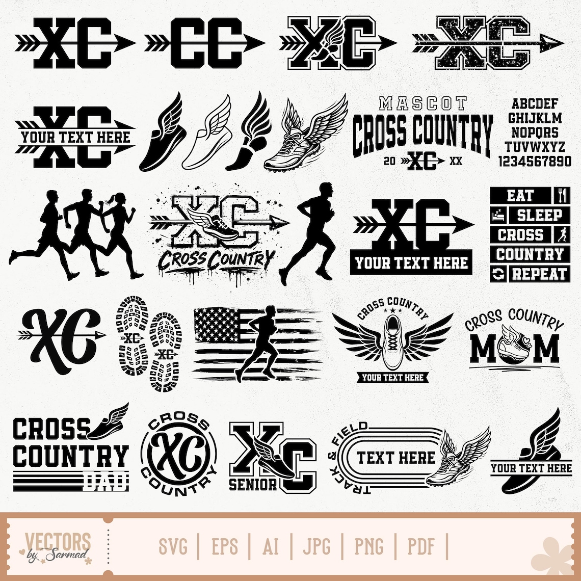 Cross Country SVG Bundle, Cross Country Team, Cross Country Running ...