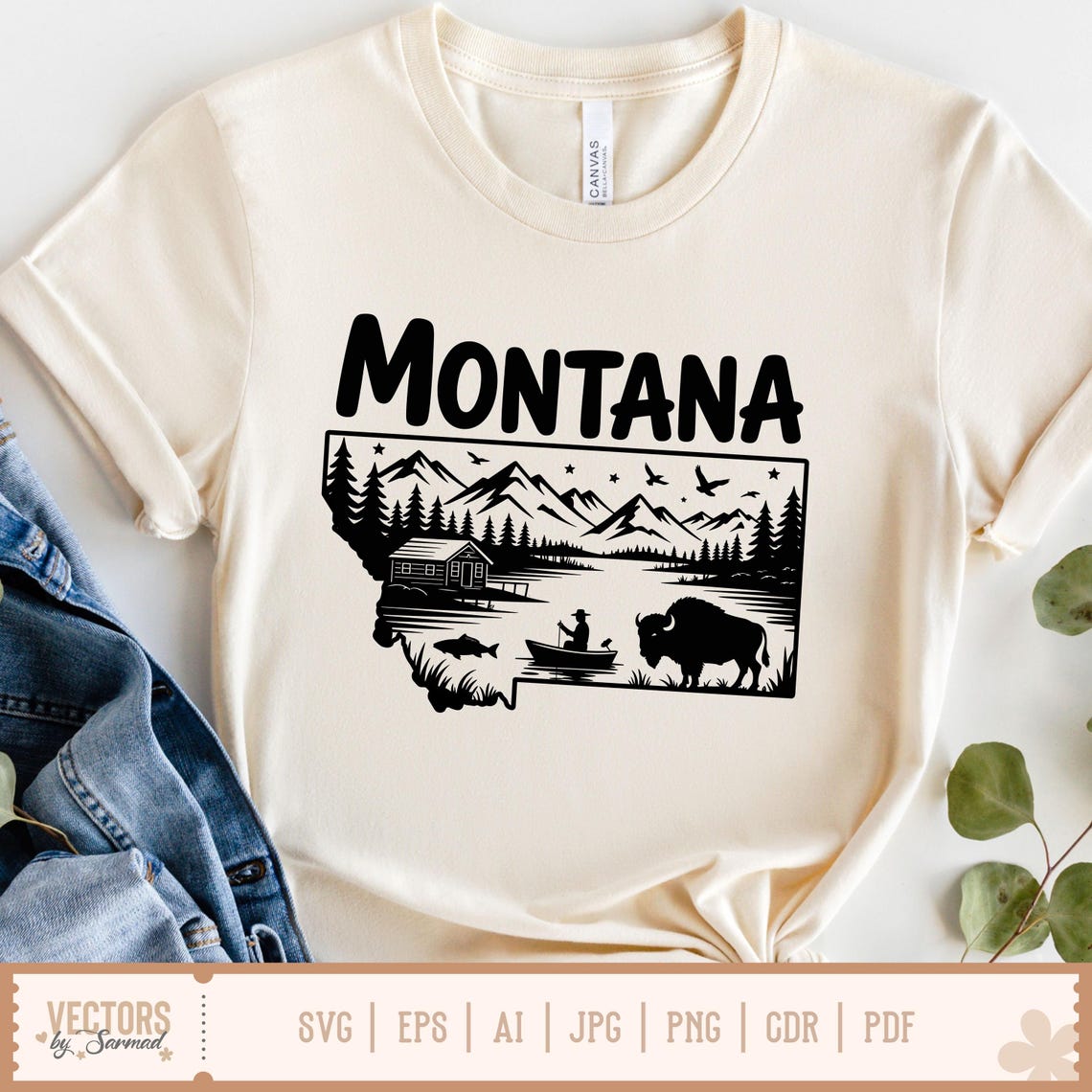 Montana Design Bundle SVG PNG, Montana State Svg, Montana Home Svg ...
