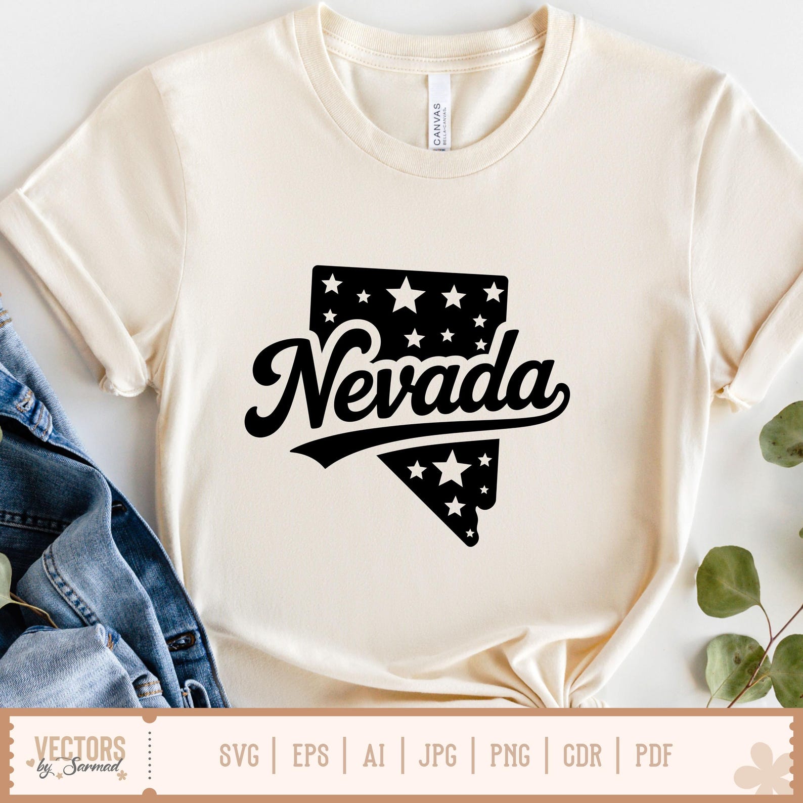 Nevada SVG Bundle, Nevada Outline SVG, Nevada State Map, Nevada State ...
