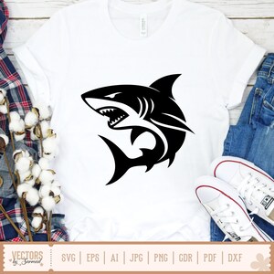 Shark SVG, Shark Design Svg, Shark Outline Svg, Shark Lovers, Shark ...