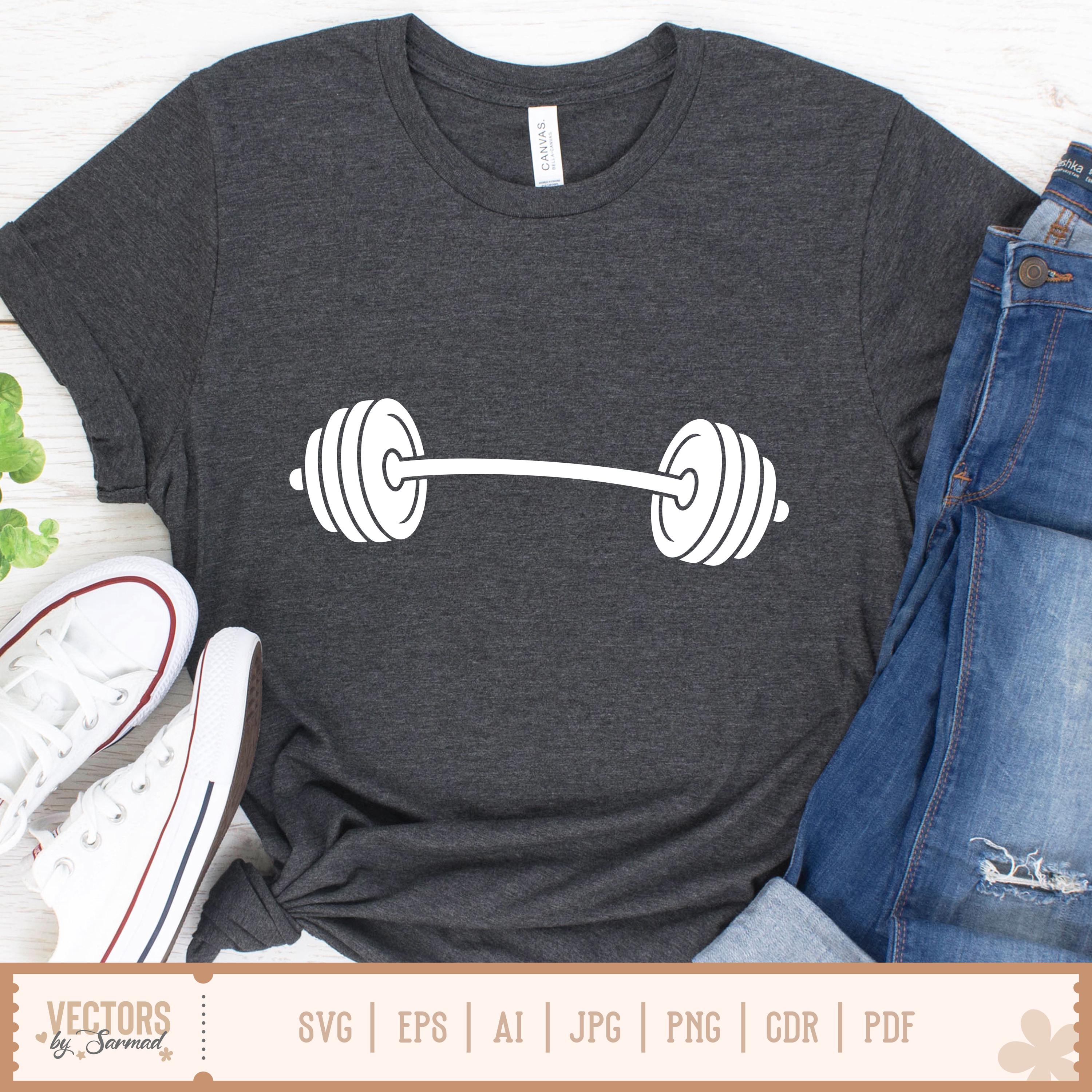 Barbell SVG Bundle, Barbell Clipart, Weights SVG, Barbell Silhouette ...