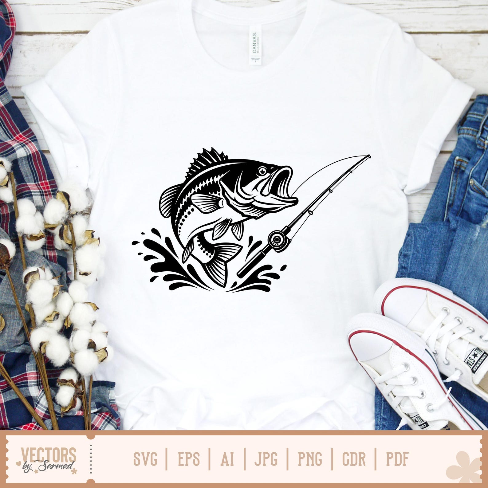Bass SVG Bundle, Black Bass Fishing, Bass Fishing SVG, Bass Fish SVG ...