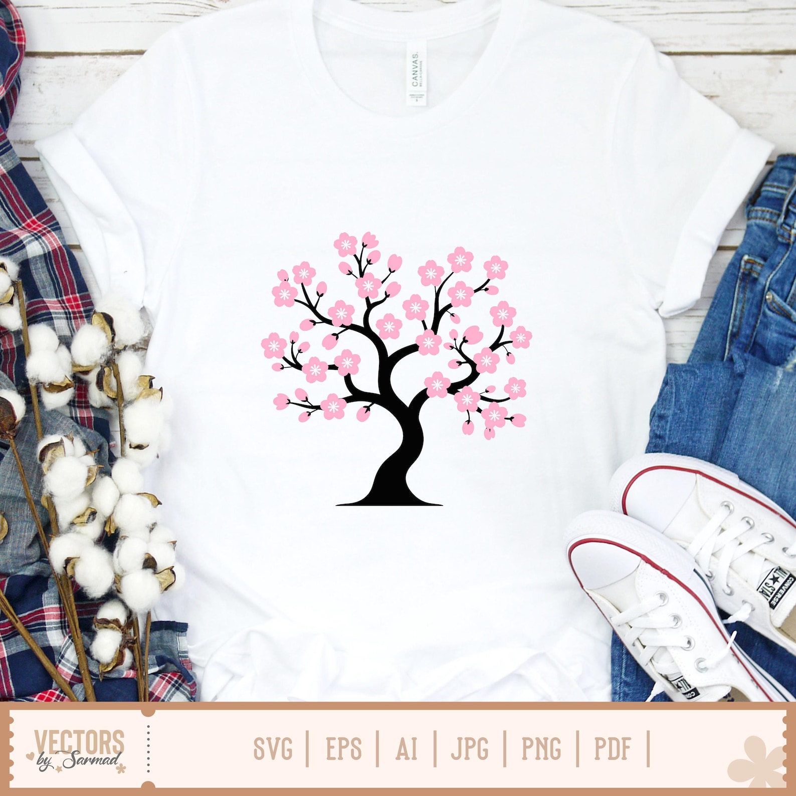 Cherry Blossom SVG Bundle, Cherry Blossom Png, Sakura Blossom Svg ...