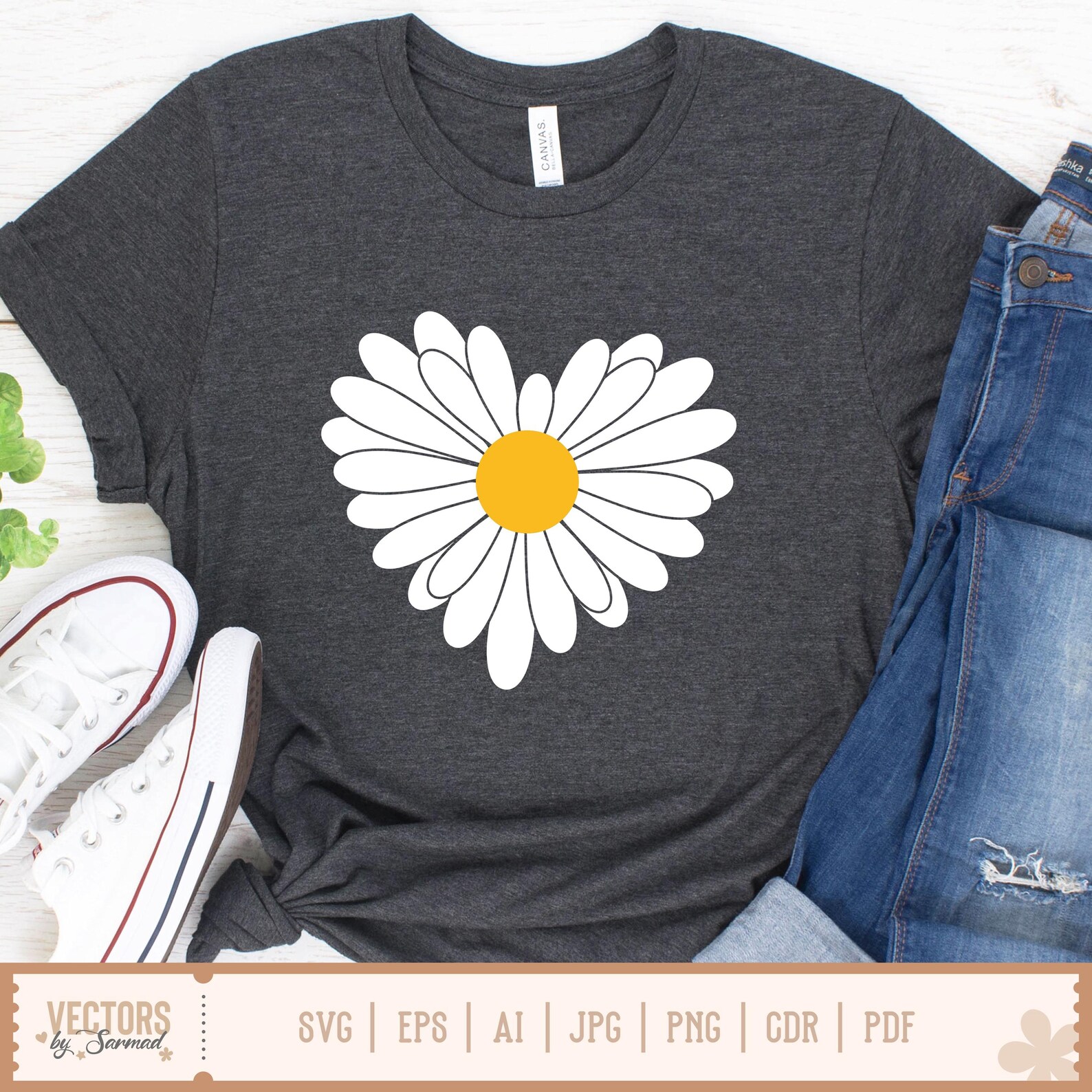 Daisy SVG Bundle, White Daisy Svg, Simple Daisy Svg, Retro Daisy Flower ...