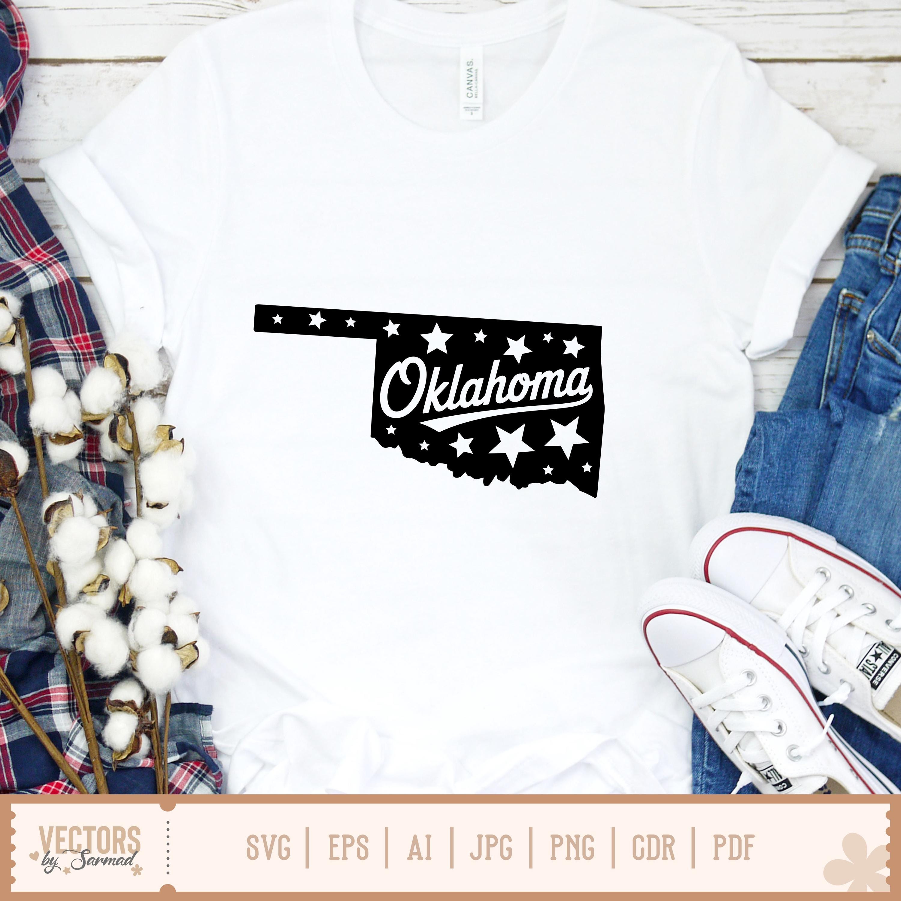 Oklahoma State SVG Bundle, Oklahoma Outline SVG, Oklahoma Shirt ...