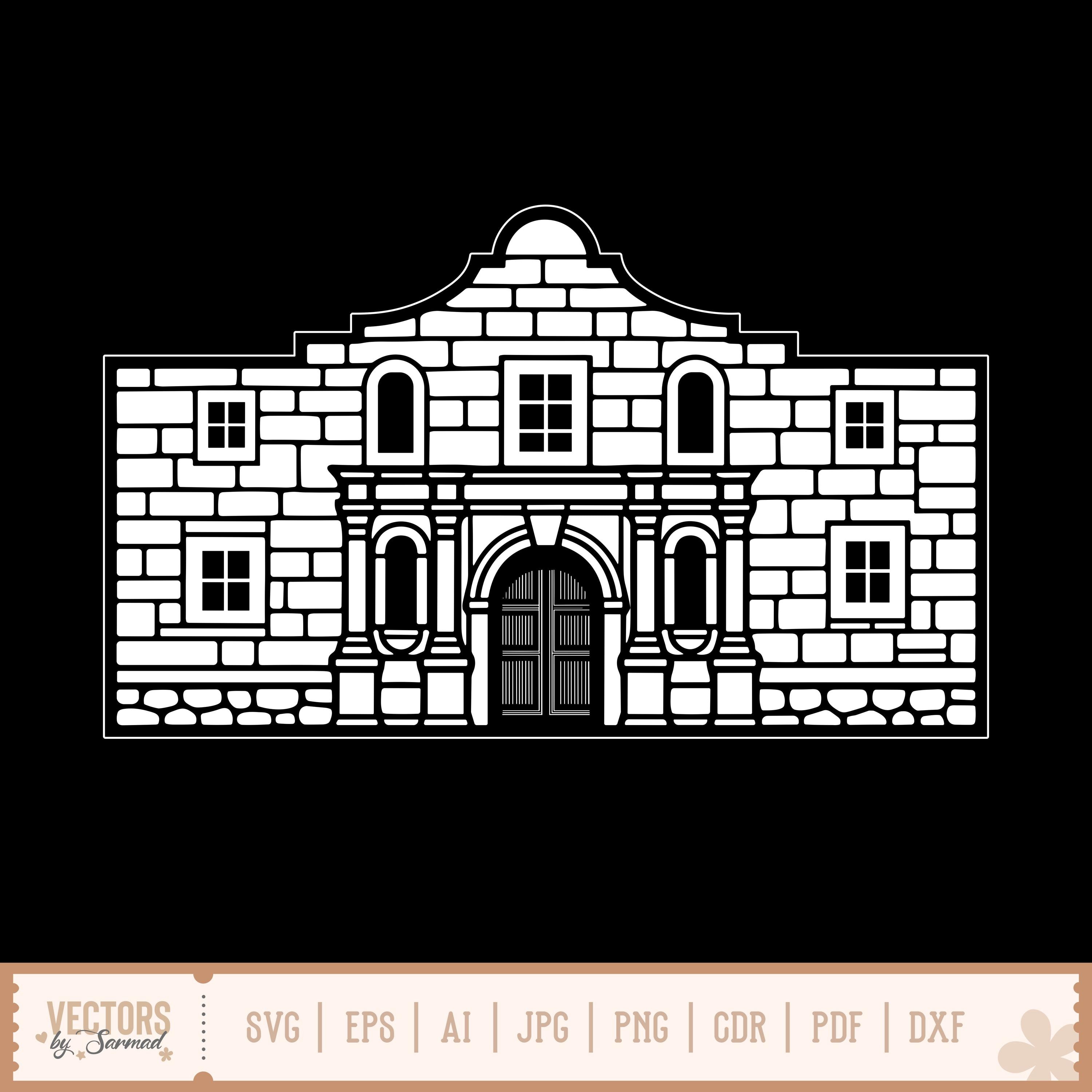 Alamo SVG, Remember the Alamo SVG, the Alamo Cut Files, San Antonio ...