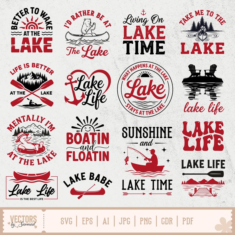 Lake Life Svg - Etsy