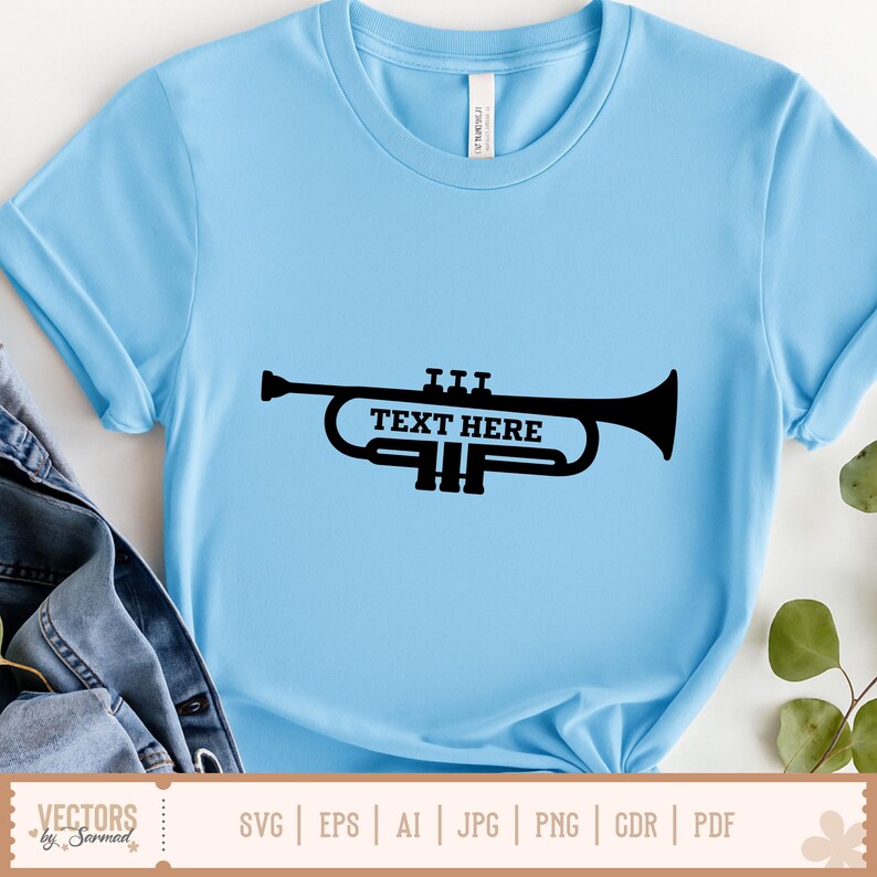 Trumpet Svg, Trumpet Png, Trumpet Clipart, Trumpet Outline Svg, Trumpet ...