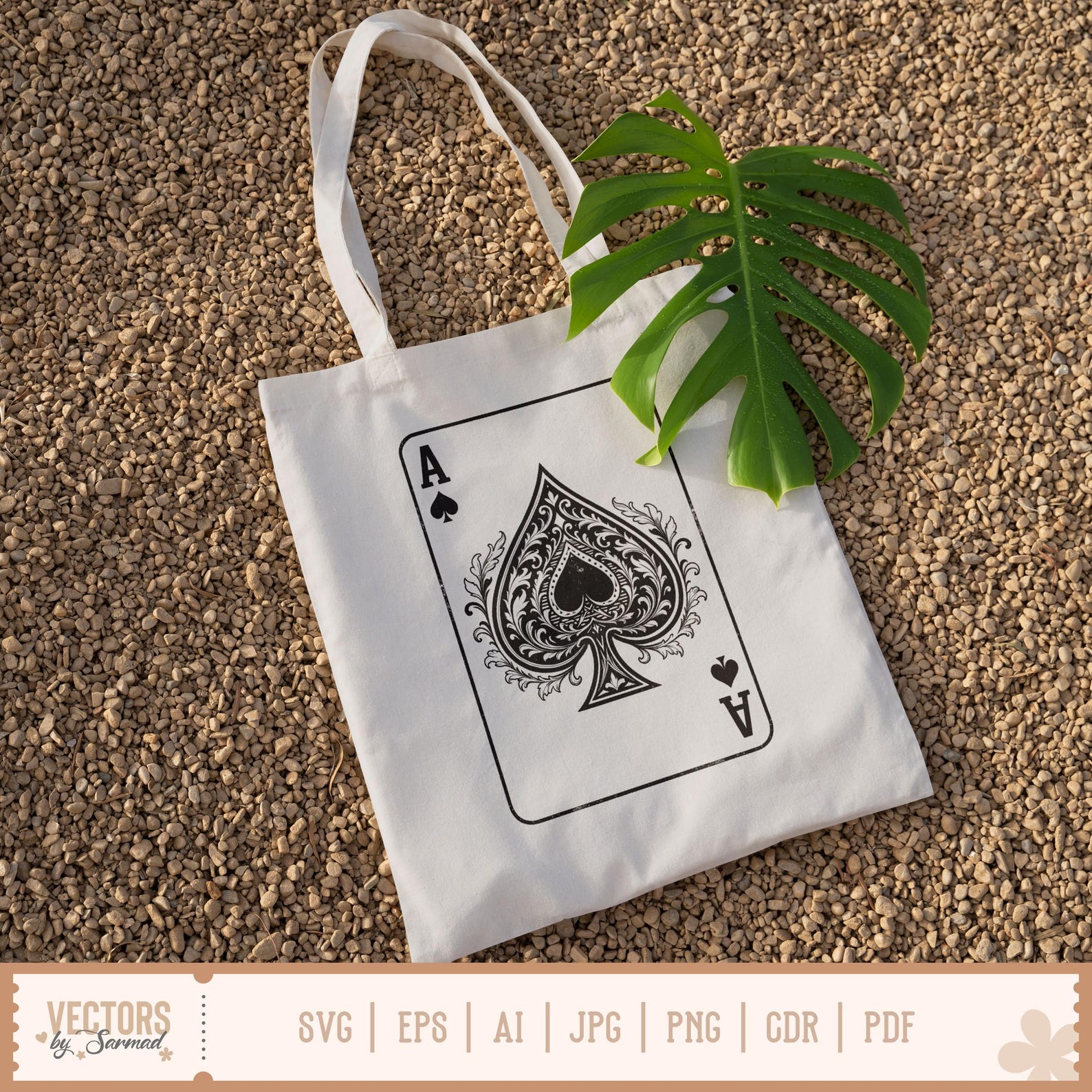 Ace of Spades SVG, Decorative Black Ace of Spades Card, Playing Cards ...