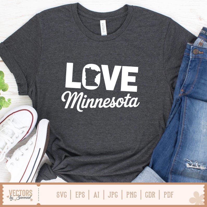 Minnesota SVG Bundle, Minnesota Outline SVG, Minnesota State SVG ...