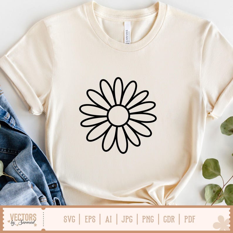 Daisy SVG Bundle, White Daisy Svg, Simple Daisy Svg, Retro Daisy Flower ...