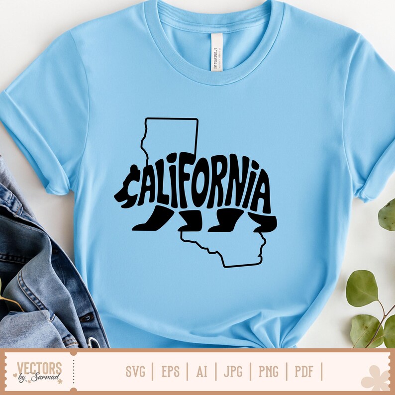 California SVG Bundle, California Outline SVG, California Silhouette ...