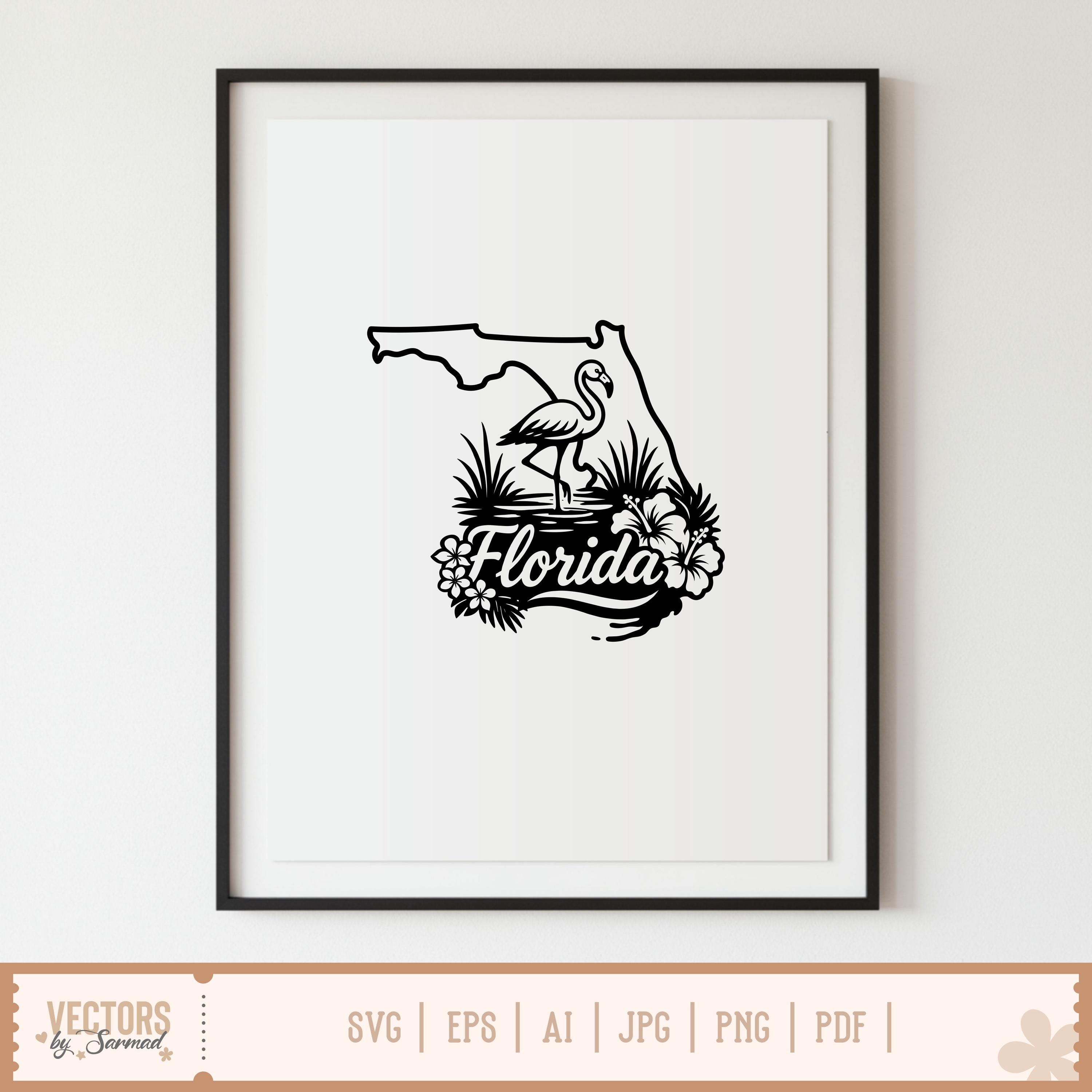 Florida SVG Bundle, Florida Outline SVG, Florida State SVG, Florida ...