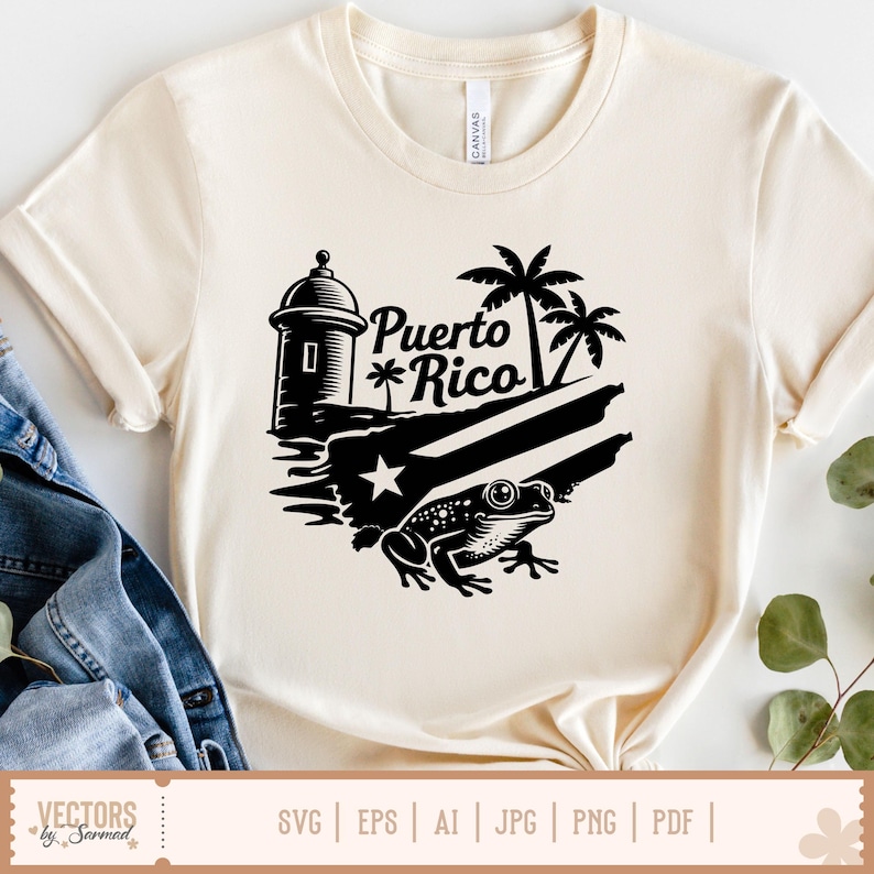 Puerto Rico Svg Bundle, El Morro Puerto Rico SVG, Coqui Svg, Puerto ...
