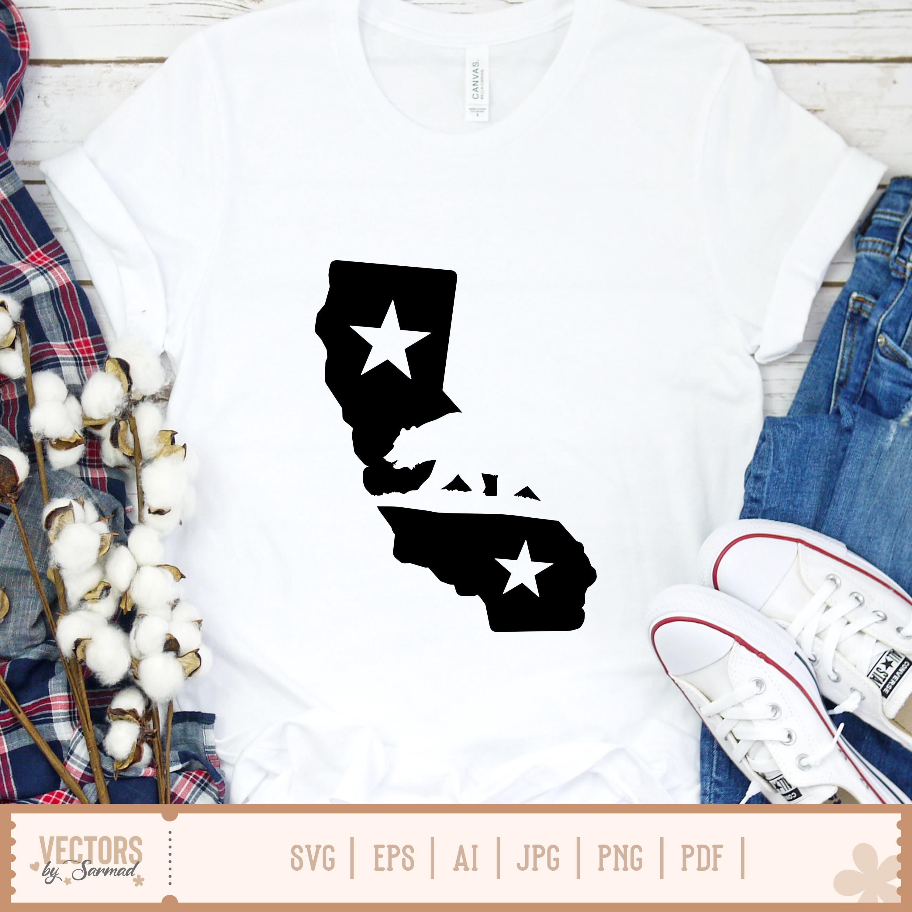 California SVG Bundle, California Outline SVG, California Silhouette ...