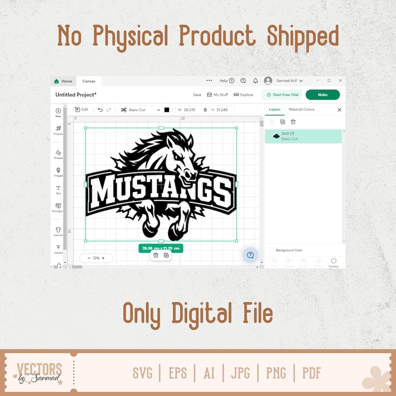 Mustang Horse SVG Bundle, Mustangs Mascot Svg, Mustang SVG, Mustang ...