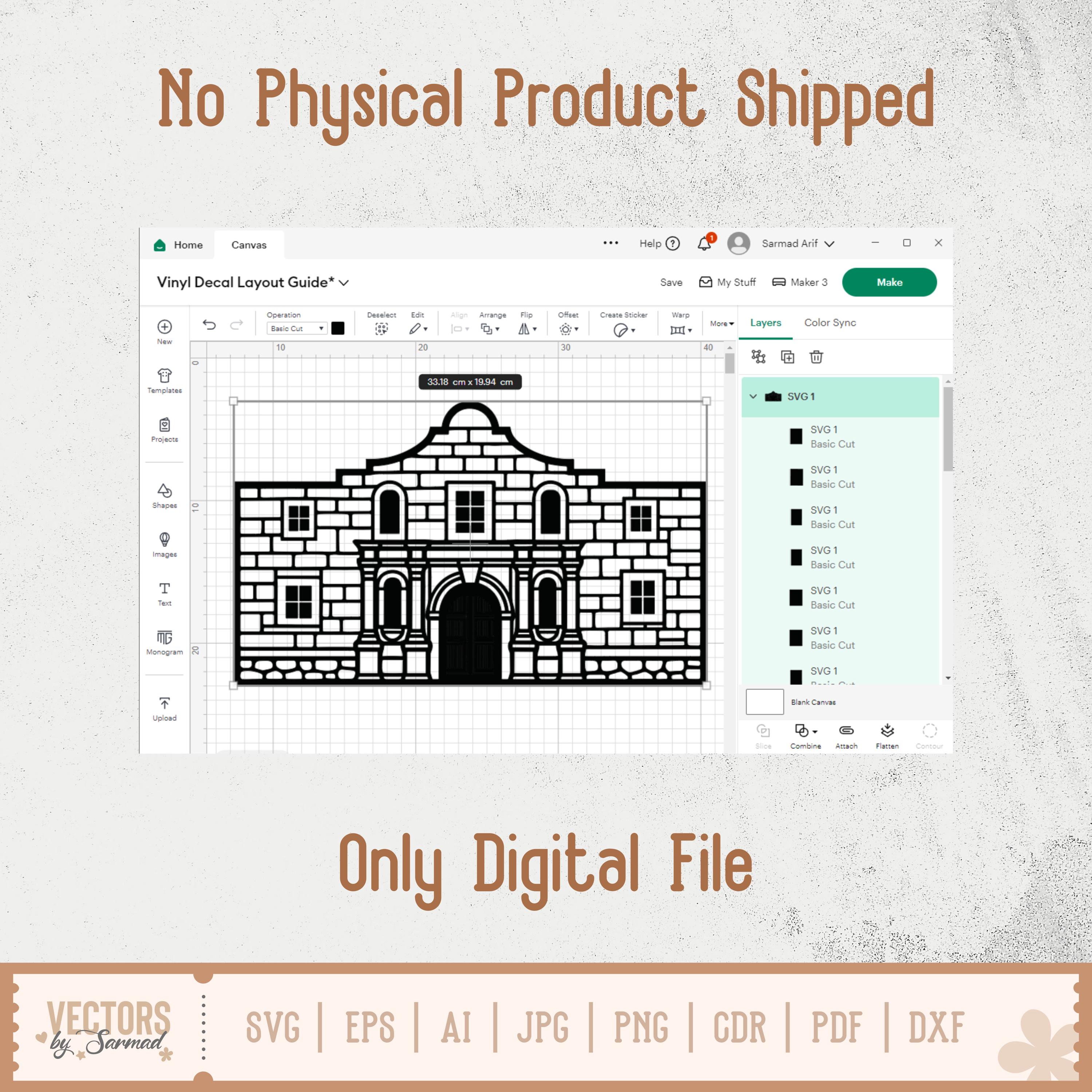 Alamo SVG, Remember the Alamo SVG, the Alamo Cut Files, San Antonio ...