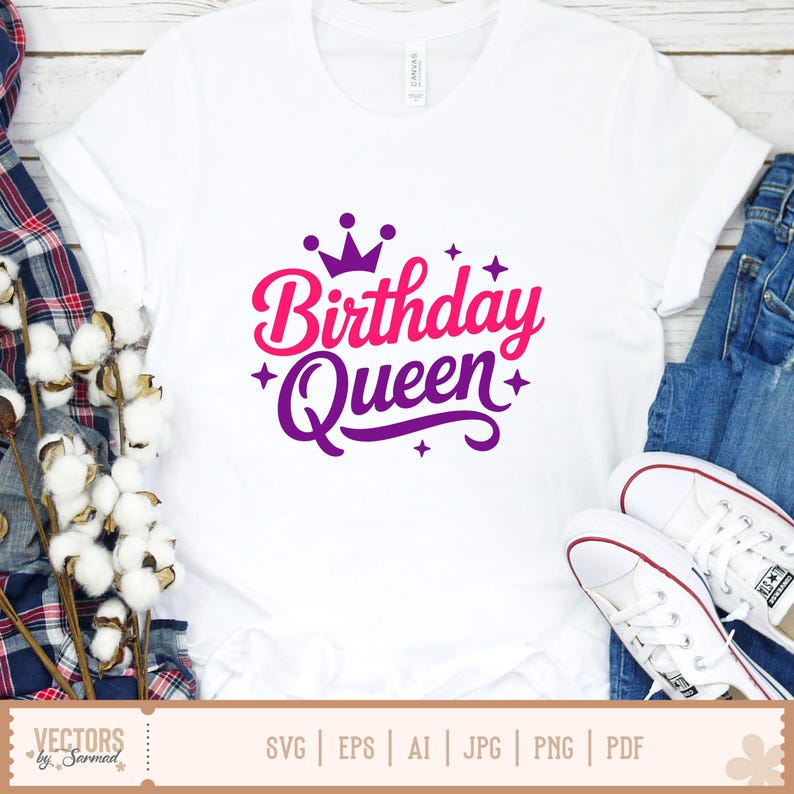 Birthday Queen Svg Bundle, Birthday Diva Svg, Sassy Since Birth ...